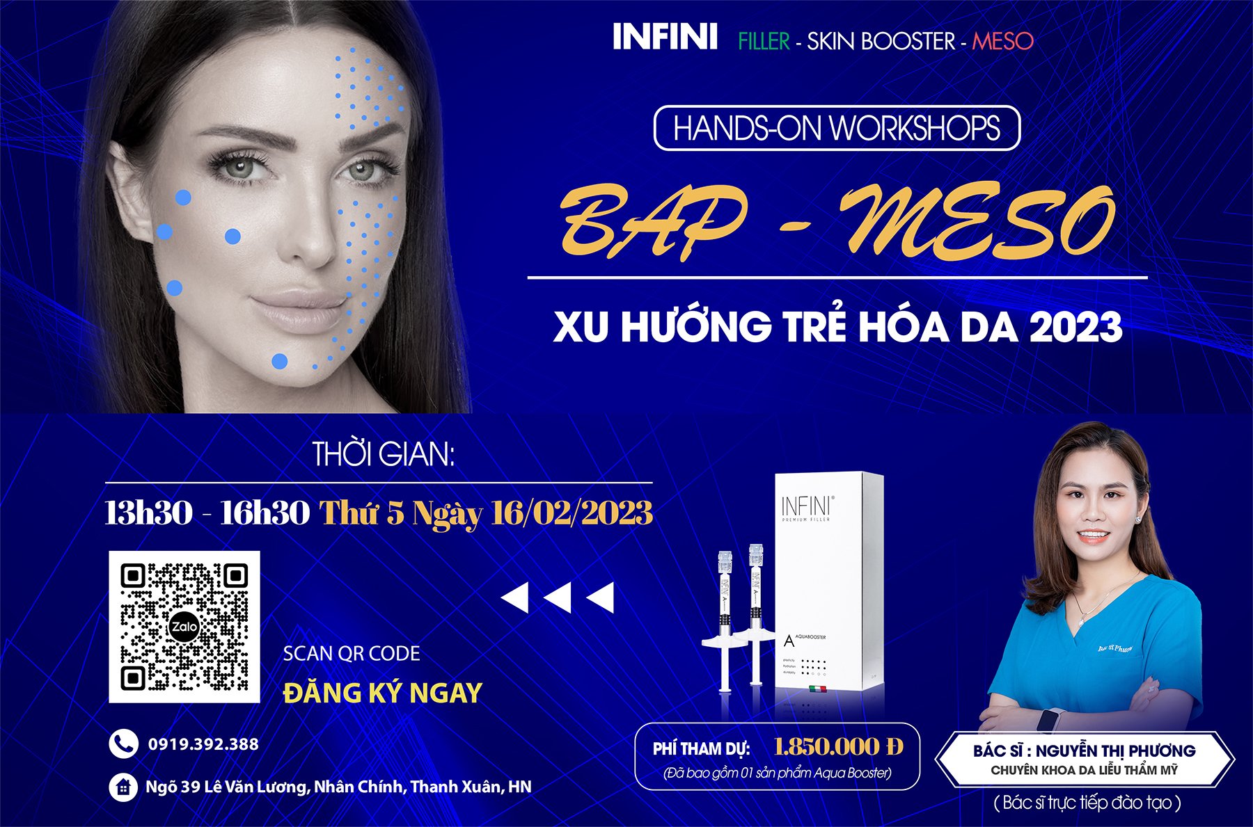 Hands-On Workshops BAP – MESO “Xu Hướng Trẻ Hóa Da 2023”